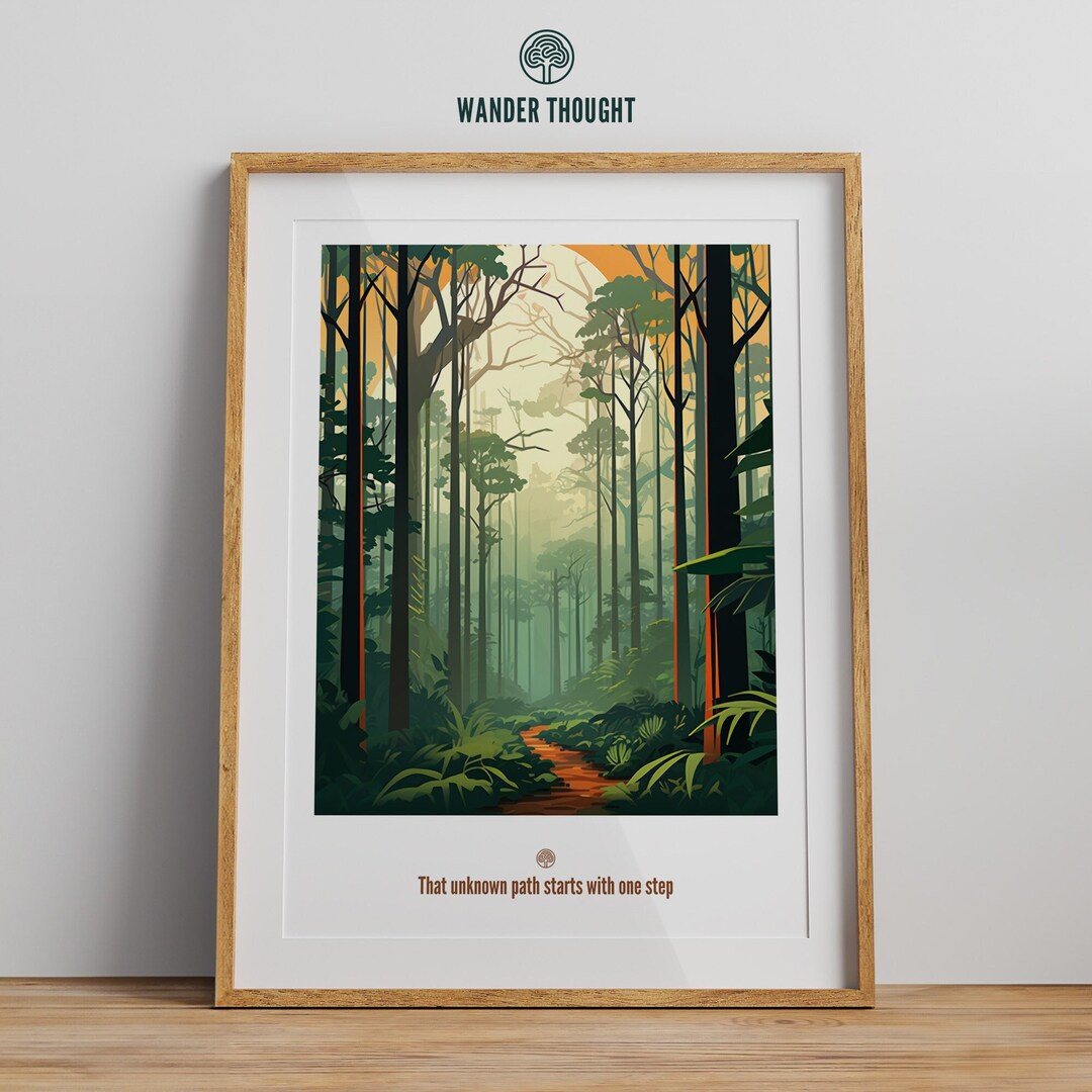 Amazon Rainforest Motivational Wall Art Inspirational Wall Art ...