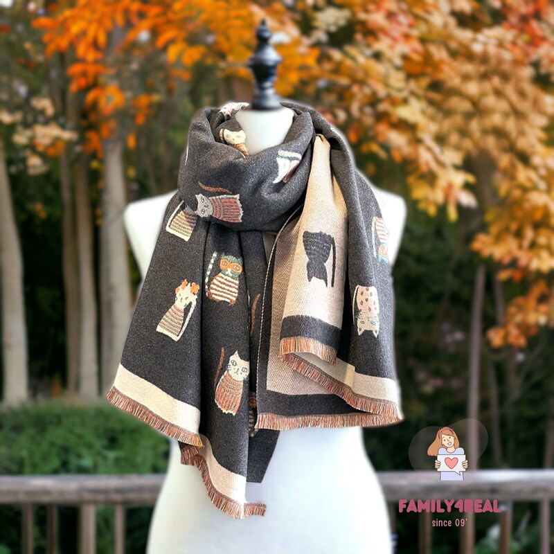 Cat Scarf - Etsy