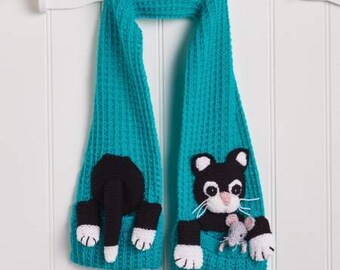 Crochet Cat Scarf Pattern DIGITAL PDF PATTERN - Etsy
