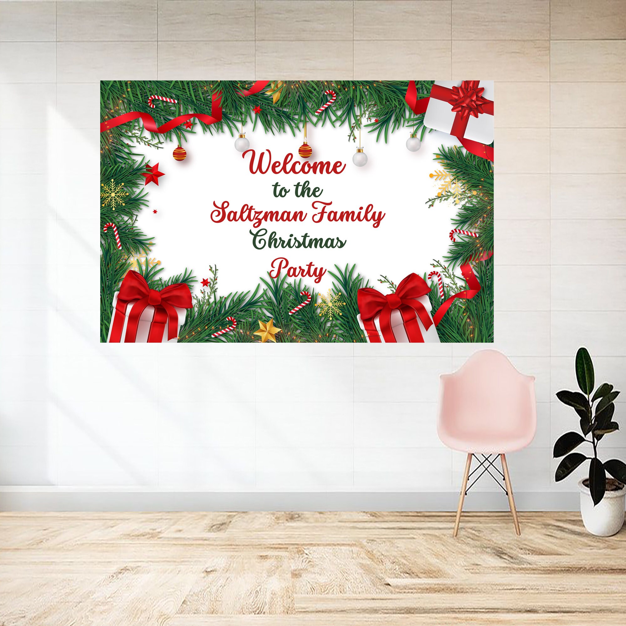 Christmas Party Welcome Sign, Christmas Welcome Sign Template,christmas ...