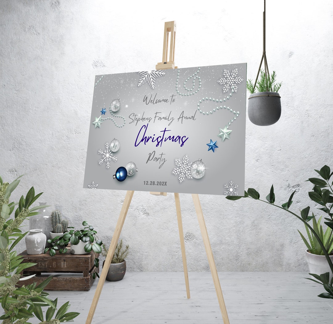 Christmas Party Welcome Sign , Christmas Welcome , Christmas Welcome ...