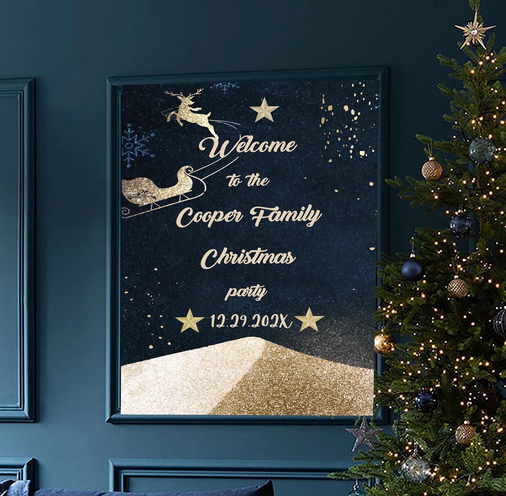 Christmas Party Welcome Sign , Christmas Welcome Sign Template ...