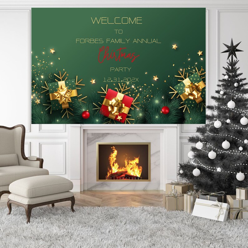 Printable Christmas Welcome Sign , Christmas Party Welcome Sign ...