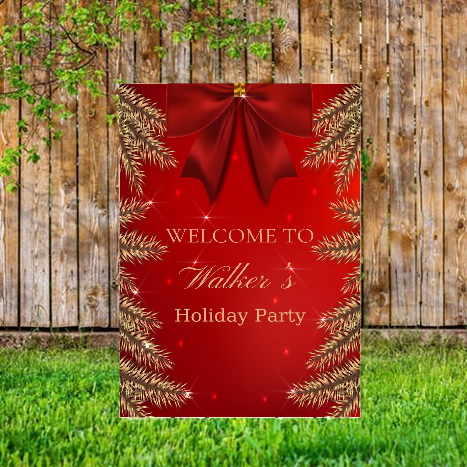 Christmas Party Welcome Sign , Christmas Welcome Sign Template ...