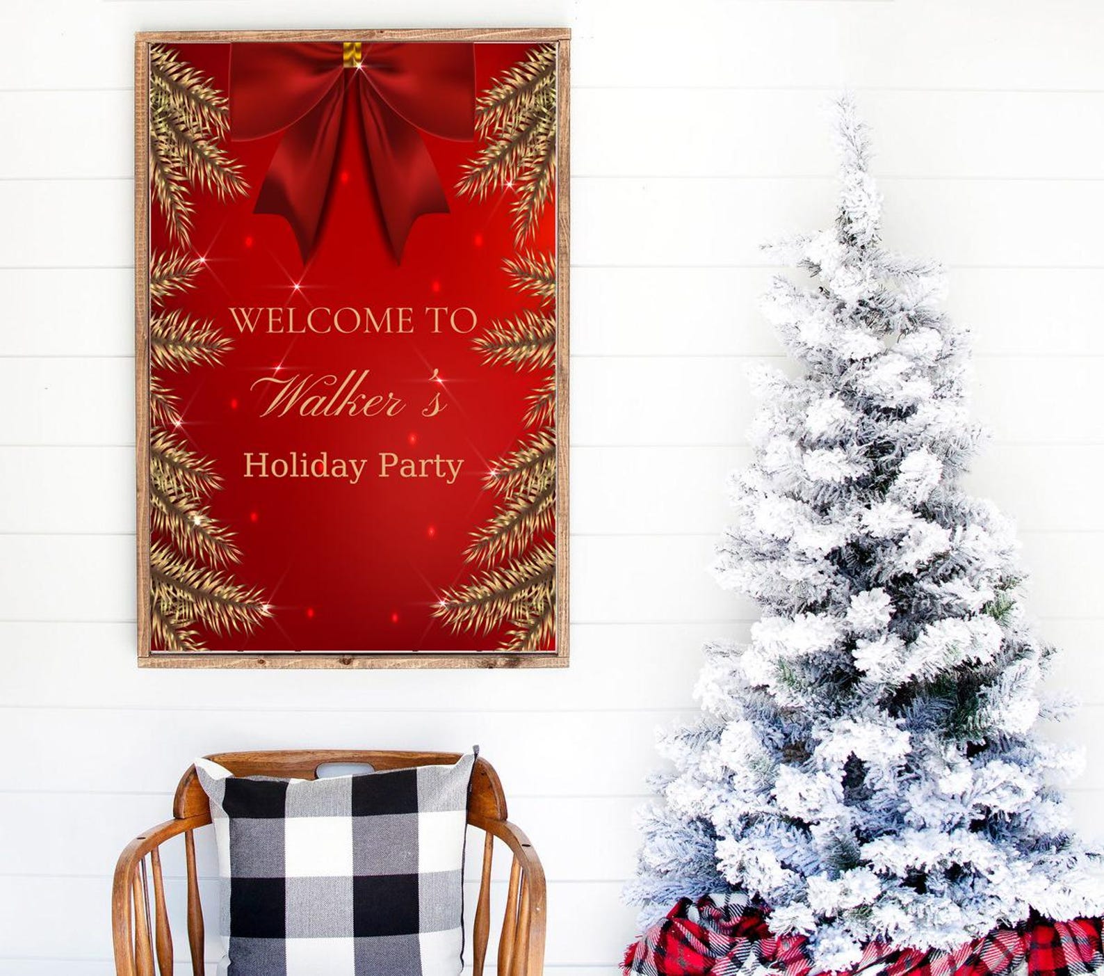 Christmas Party Welcome Sign , Christmas Welcome Sign Template ...
