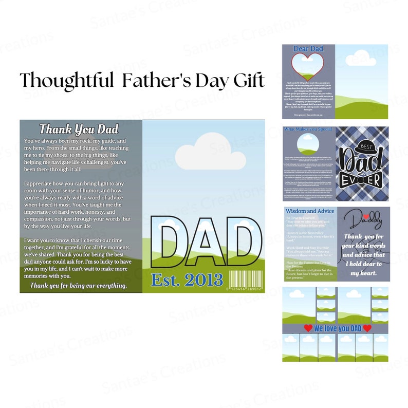 Magazine Template, Dad Magazine Template, Father's Day Magazine, Father ...