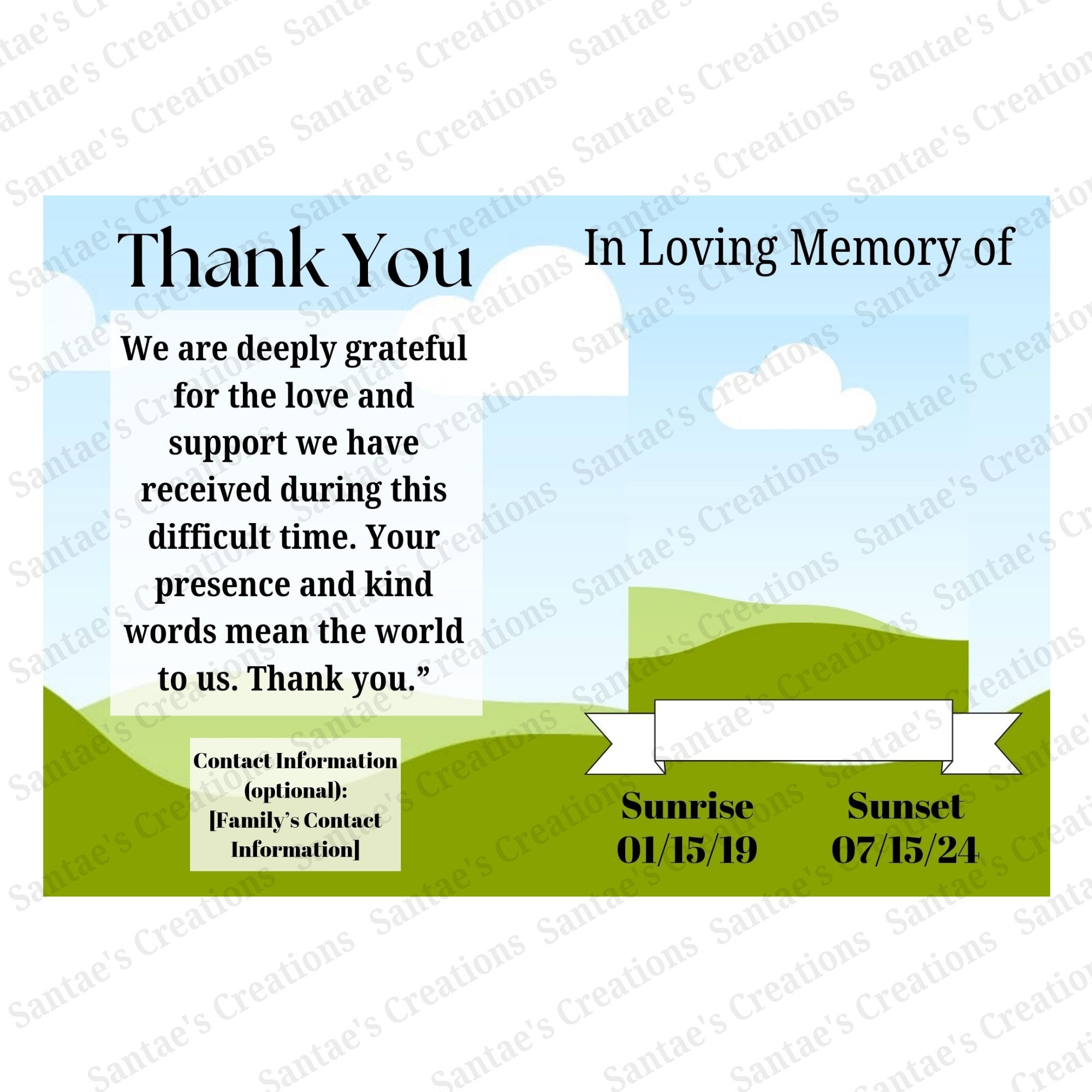 Editable Memorial Magazine Template Canva | Personalized Funeral ...