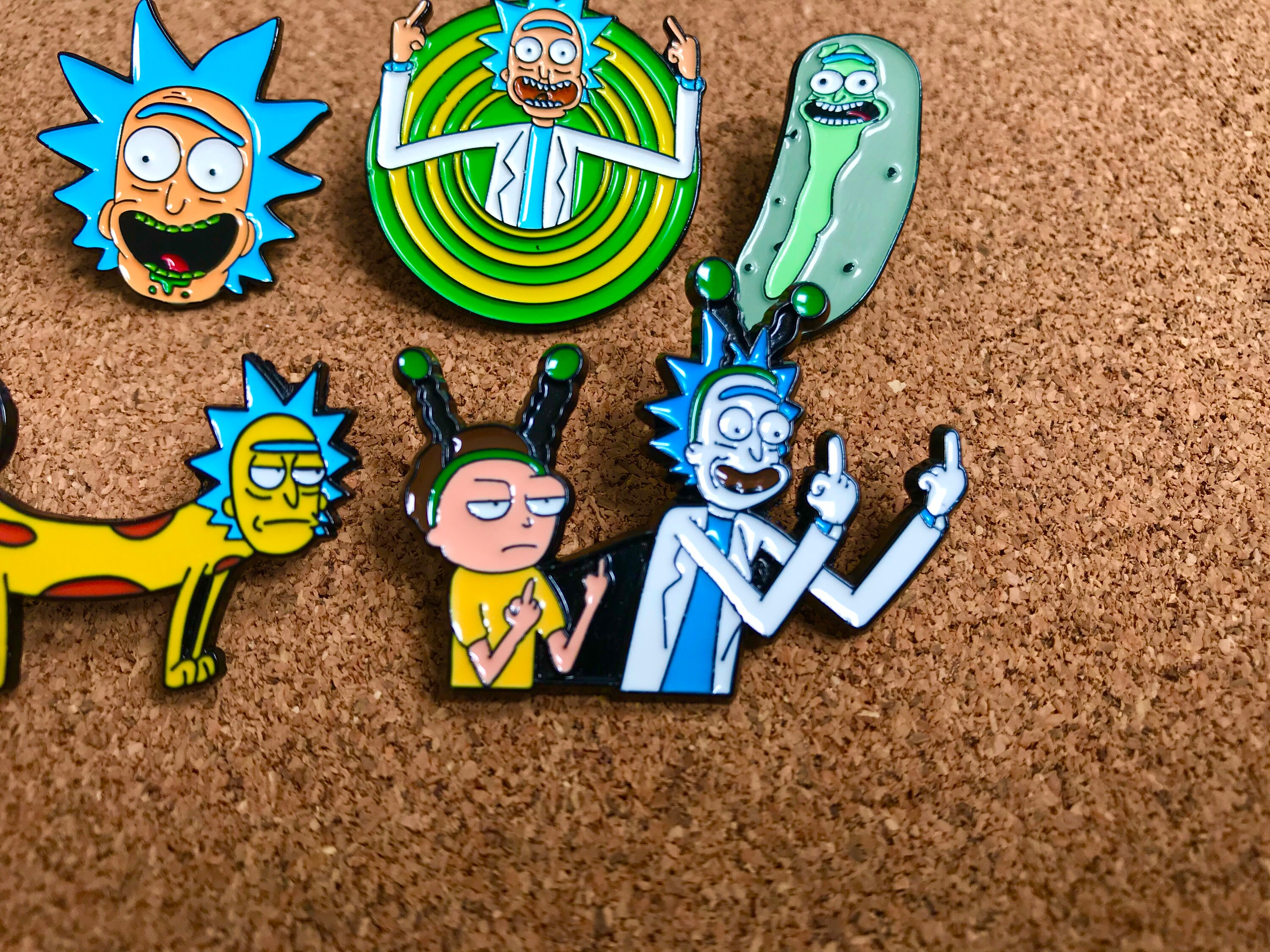 SET OF 7 Rick and M 1.2 Enamel Pins - Etsy