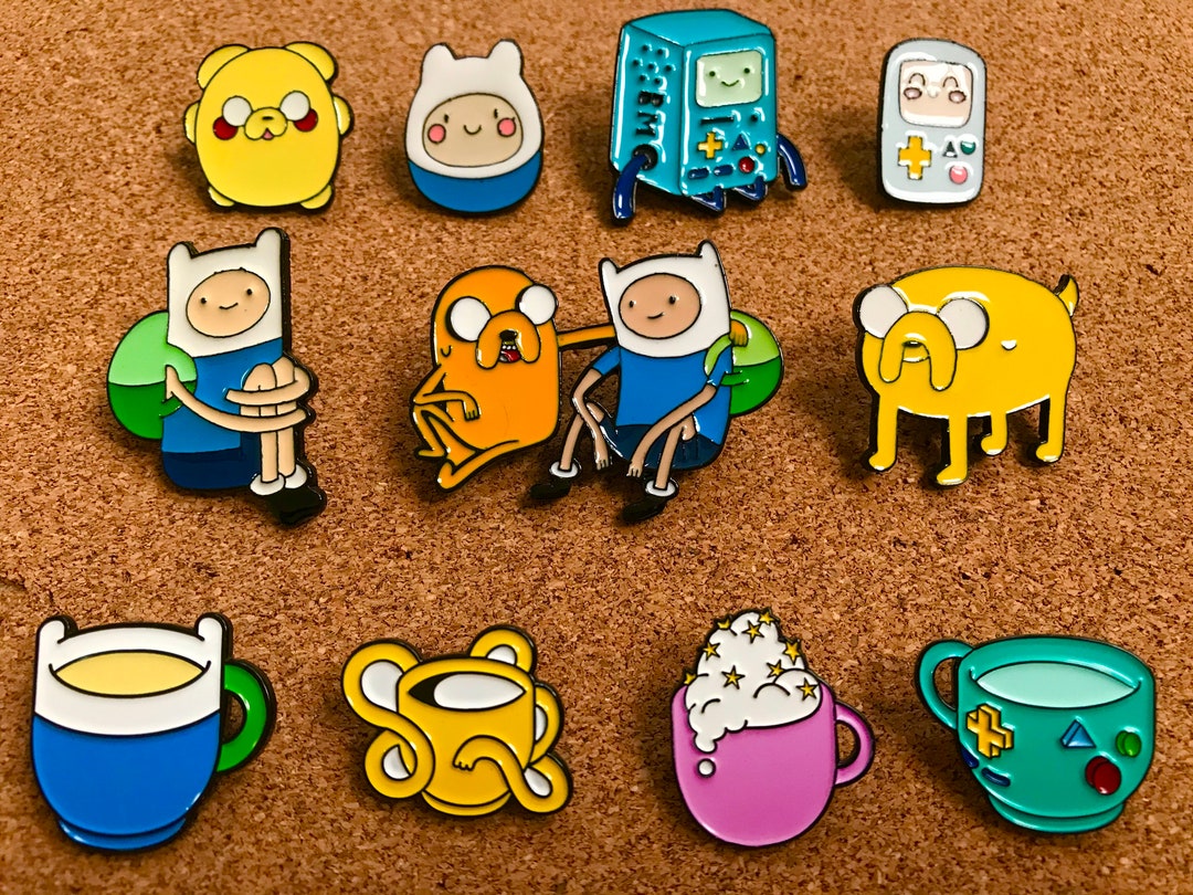 SET OF 11 Adventure Time Enamel Pins (bottom Row 0.75" / Top and Middle ...