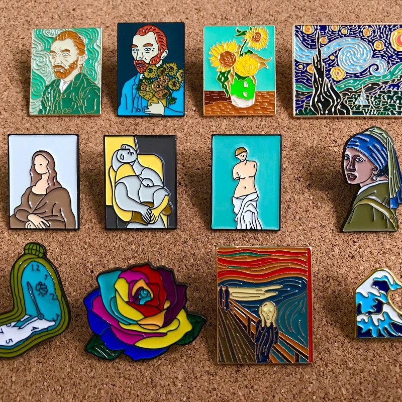 Enamel Pin Art - Etsy