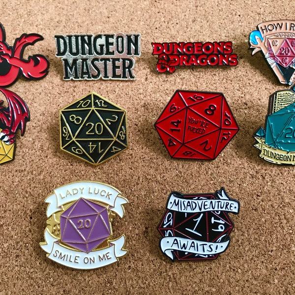 Dungeons and Dragons Pin - Etsy