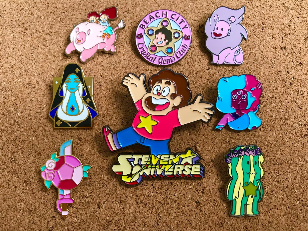 SET OF 8 Steven Universe 1"-2" Enamel Pins - Etsy
