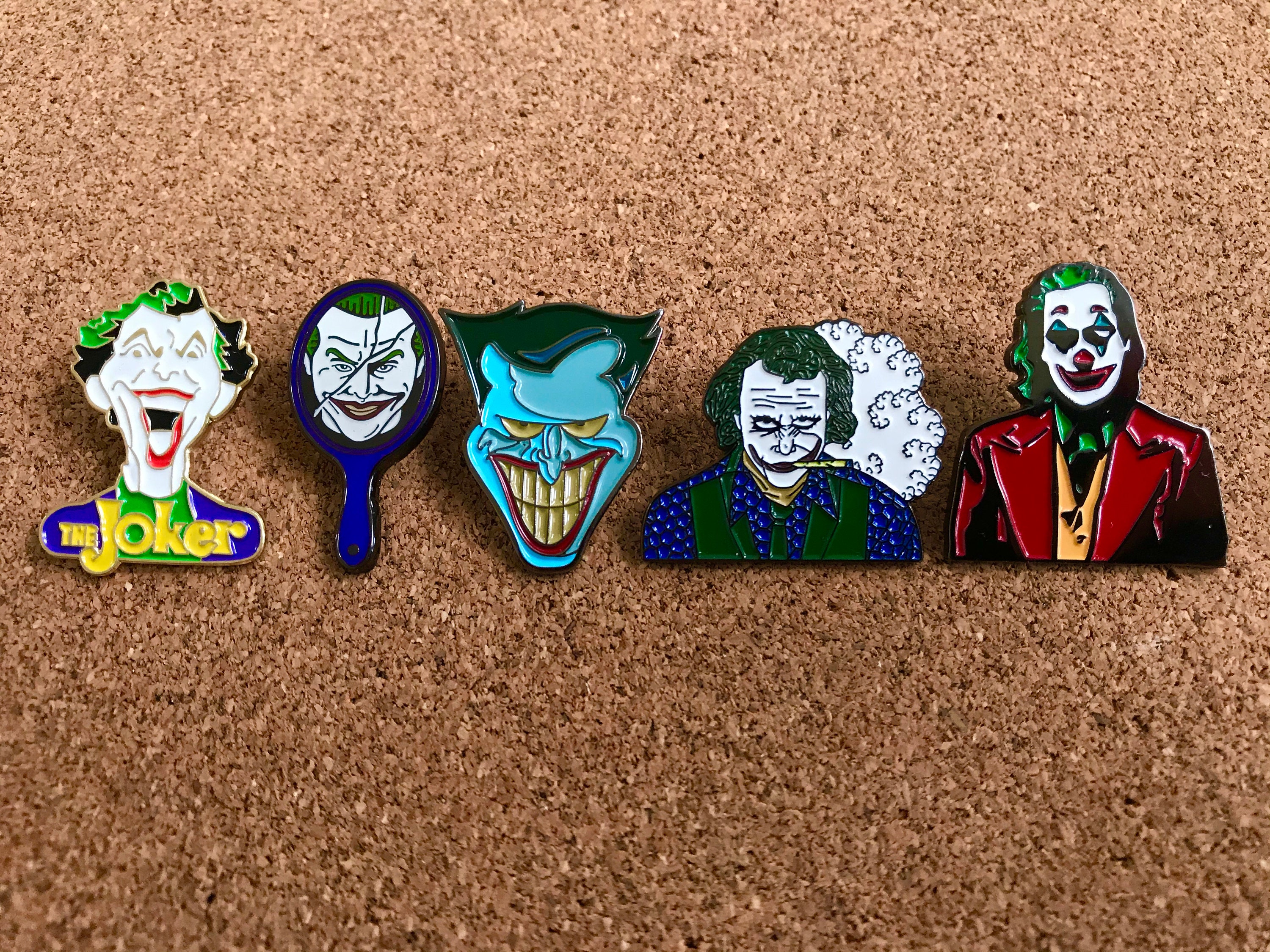 SET OF 5 Evolution of the Joker 1.2 Enamel Pins - Etsy