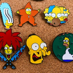 SET OF 26 the Simpsons 1.2" Enamel Pins - Brand New Homer, Marge, Bart ...