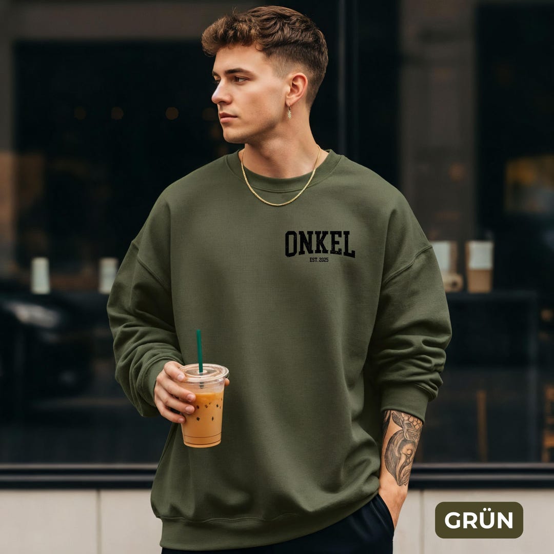 Uncle Sweater With Personalized Est. Date – Cool Sweatshirt for ...