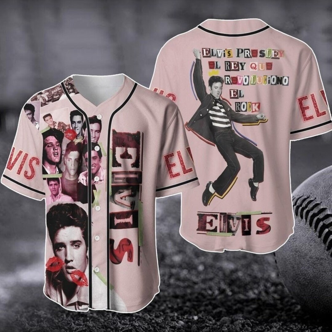 Elvis Presley El Rey Que Revoluciono Baseball Jersey King of - Etsy