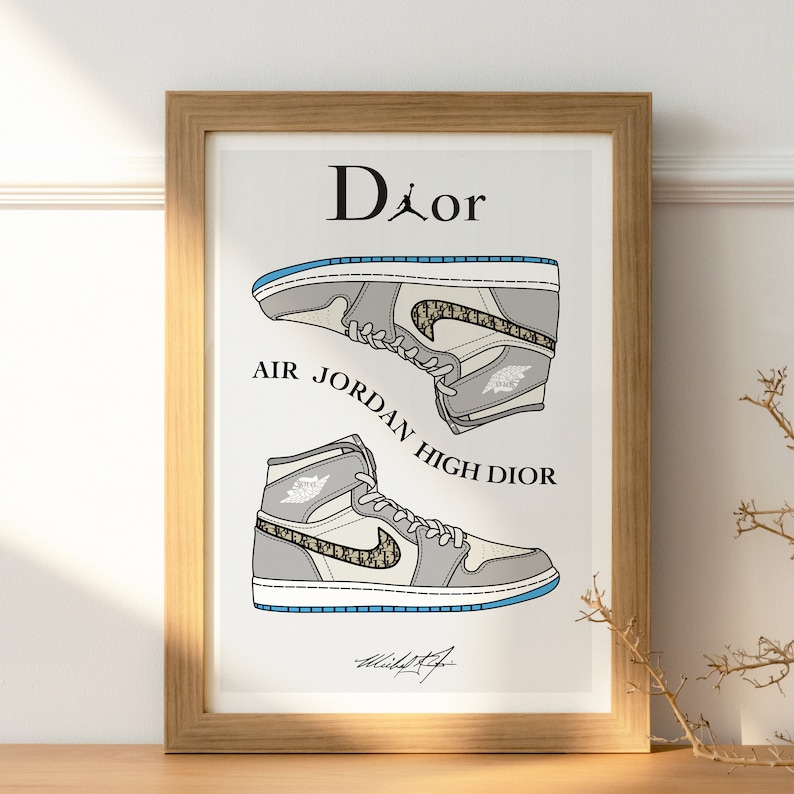 Sneaker Poster, Jordan 1 Poster, Dunk Low Poster, Sneakershead, Jordan ...