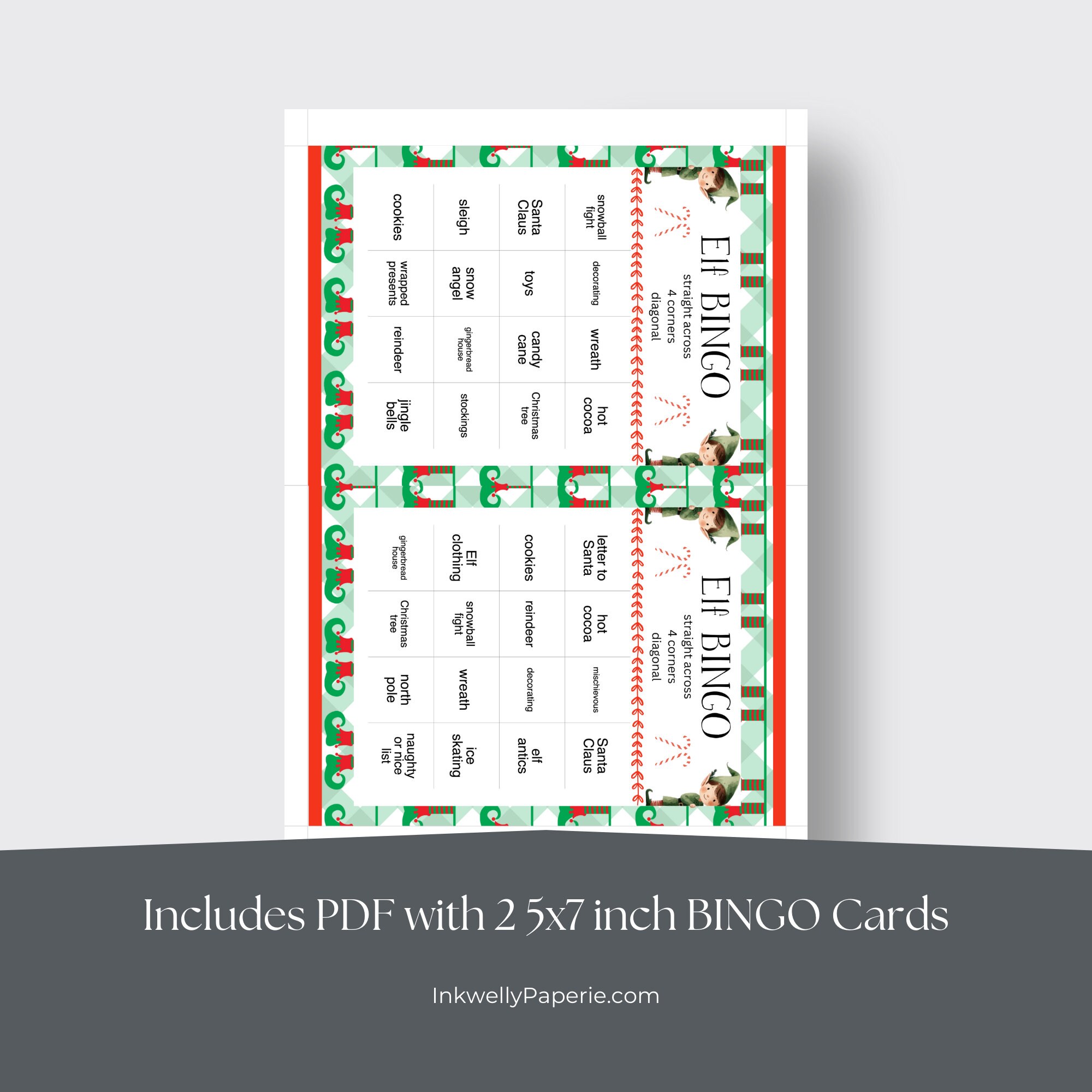 Elf Christmas BINGO Cards | Christmas Activities | Holiday Game ...