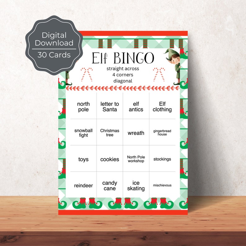 Elf Christmas BINGO Cards | Christmas Activities | Holiday Game ...