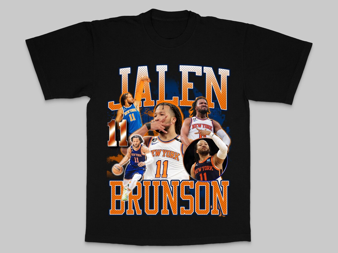 Jalen Brunson Knick Font Vintage Style Tshirt Available in Multiple ...
