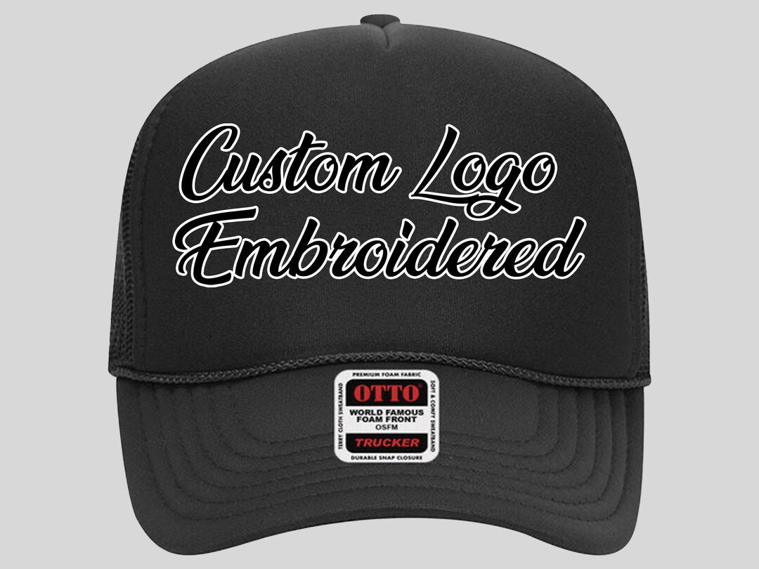 Custom OTTO CAP 5 Panel Mid Profile Mesh Back Trucker Hat 100% ...