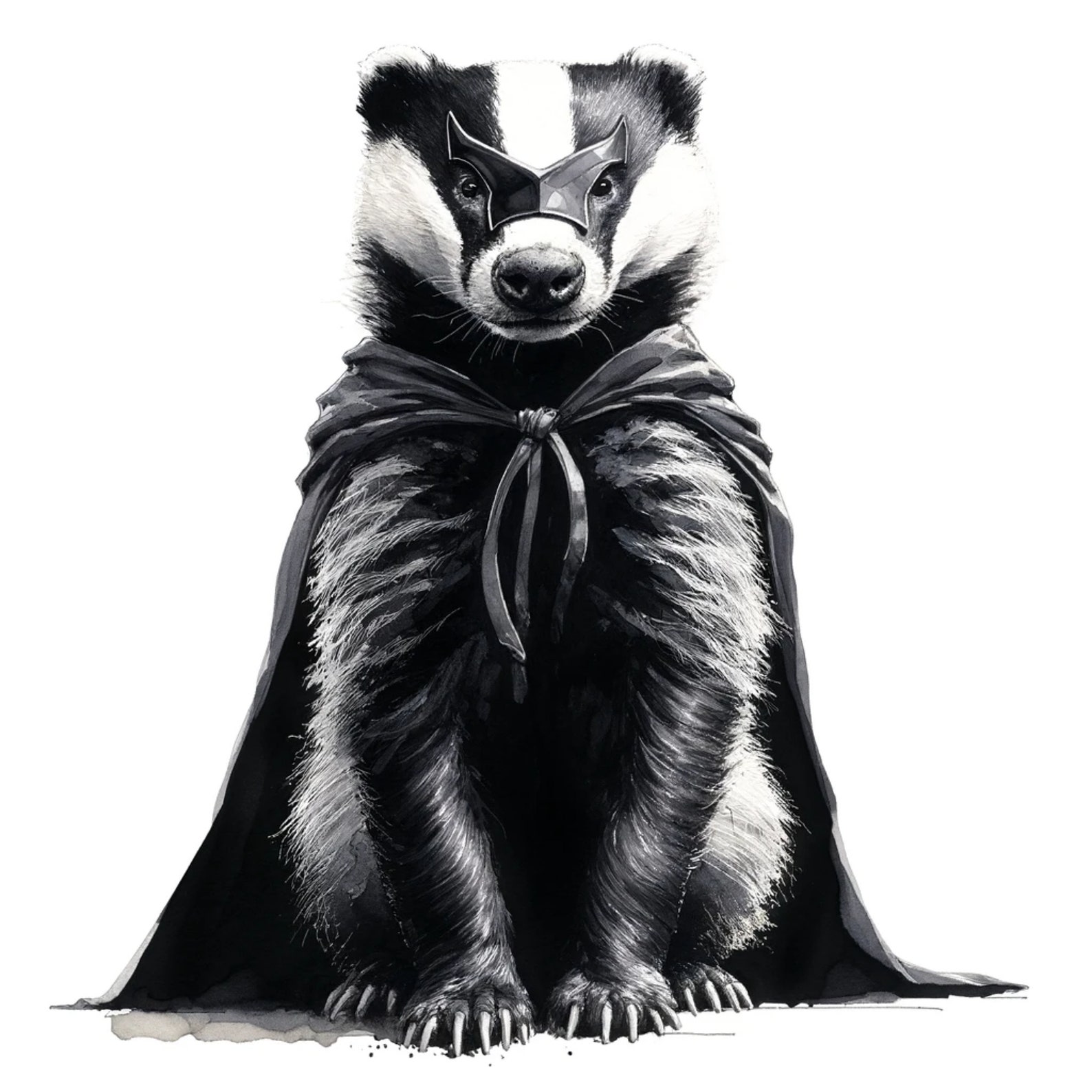 Superhero Badger PNG Clipart Image, Cute Badger Clipart, Sweet Badger ...