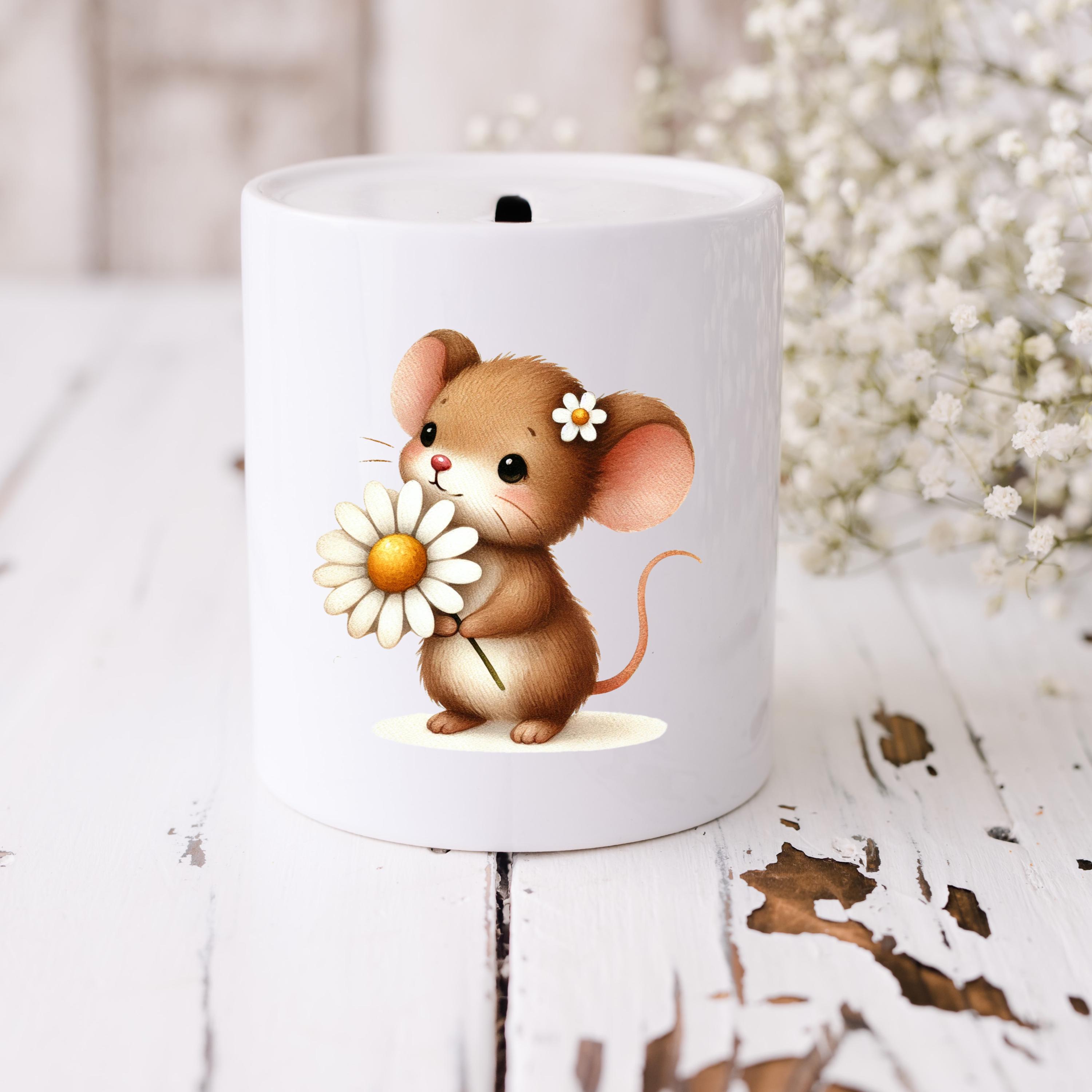 Mouse and Daisy Png Clipart Valentine Easter Mouse Clipart Png Image - Etsy