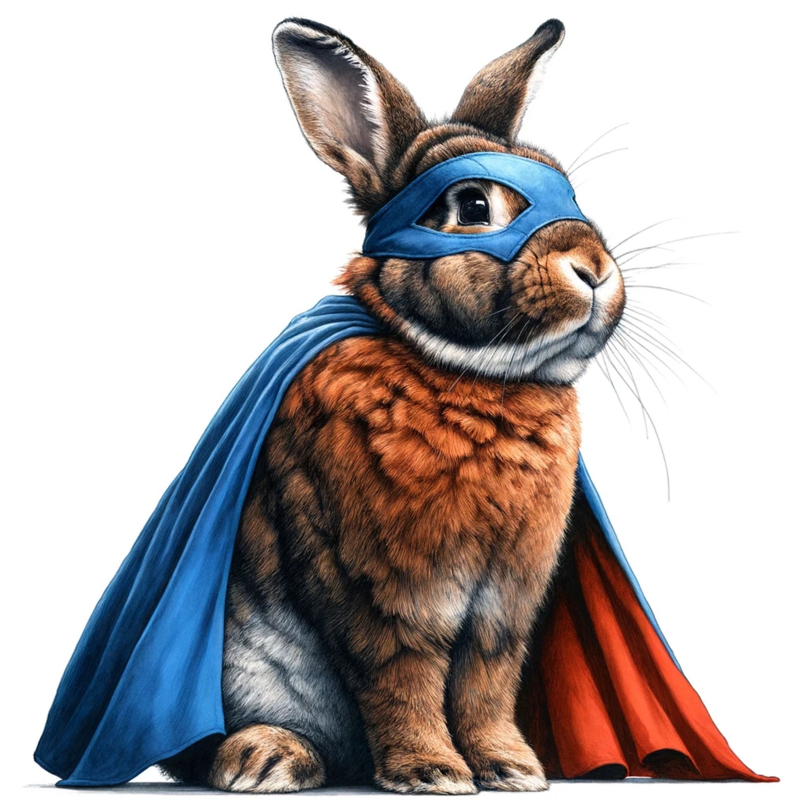 Superhero Rabbit PNG Clipart Image, Cute Rabbit Clipart, Funny Rabbit ...