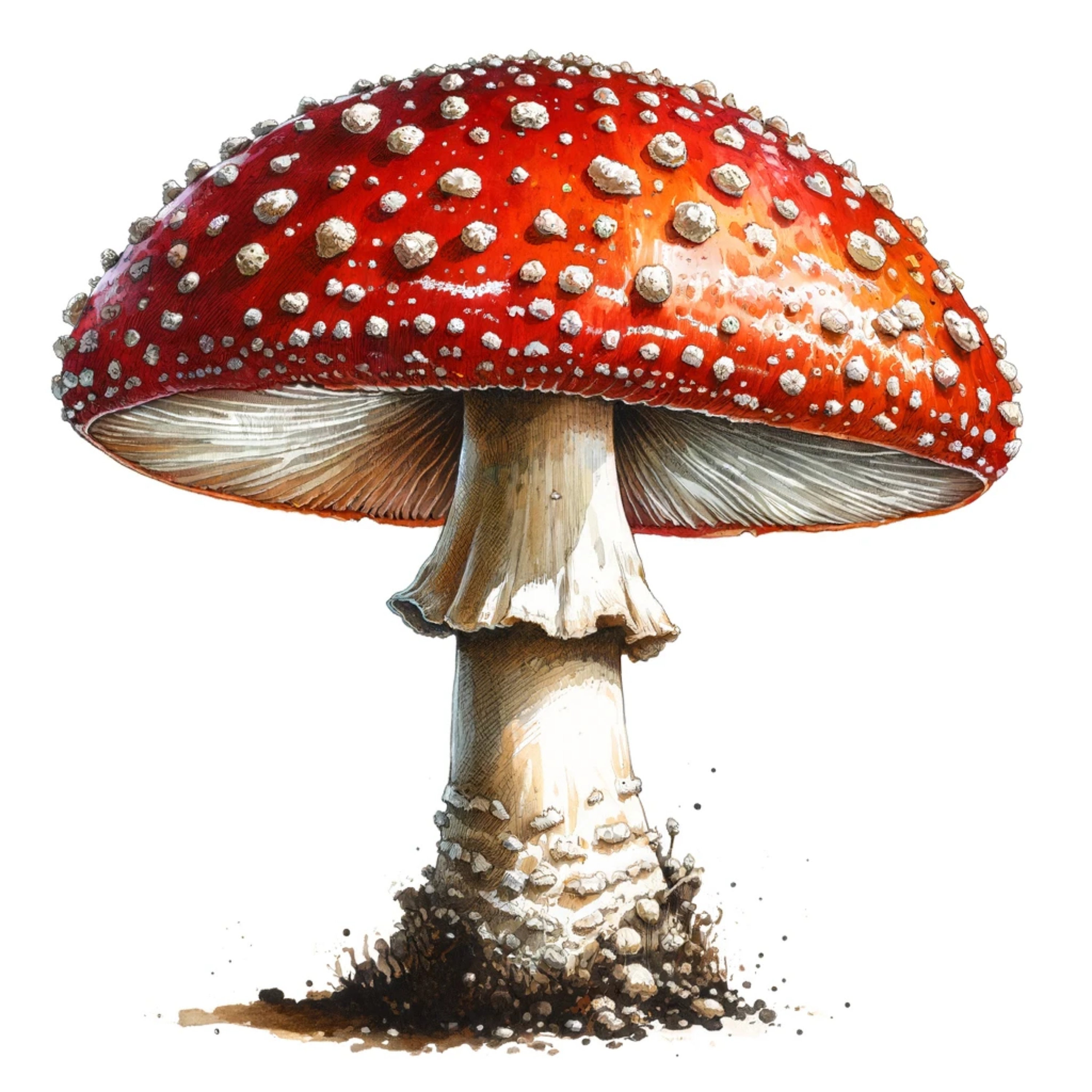 Toadstool PNG Clipart Image, Cute Woodland Clipart, Sweet Toadstool ...