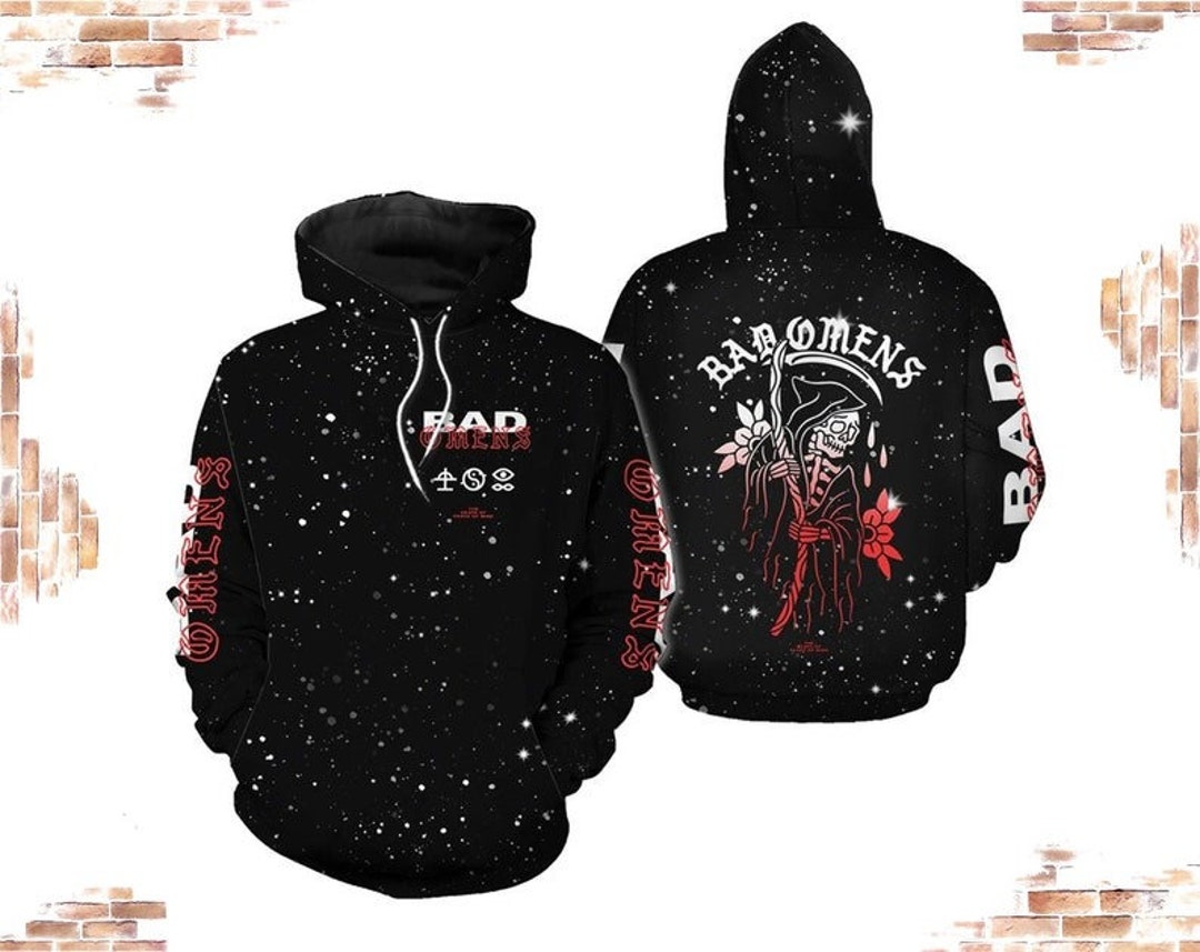 Bad Omens Doodle Art Zipper Hoodie 3D Band Bad Omens Hoodie - Etsy