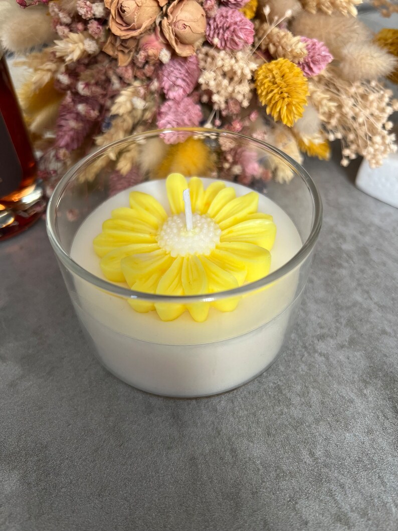 Handmade Flower Candel - Etsy