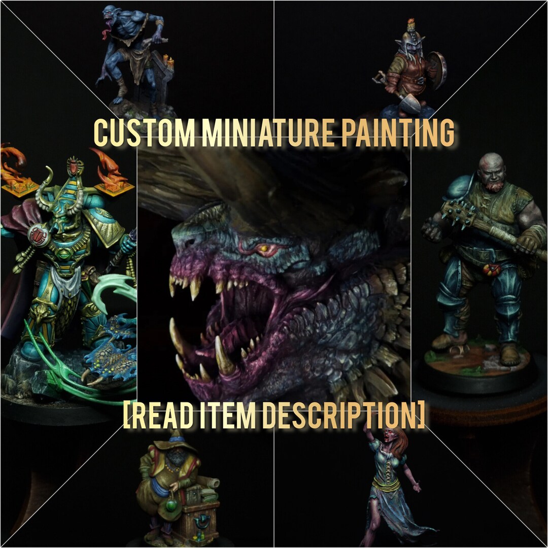 Custom Miniature Painting Service READ DESCRIPTION D&D, Warhammer and ...