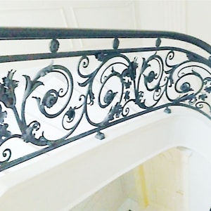 Custom Wrought Iron Railings.forged Railings for Stairs to Order. the ...