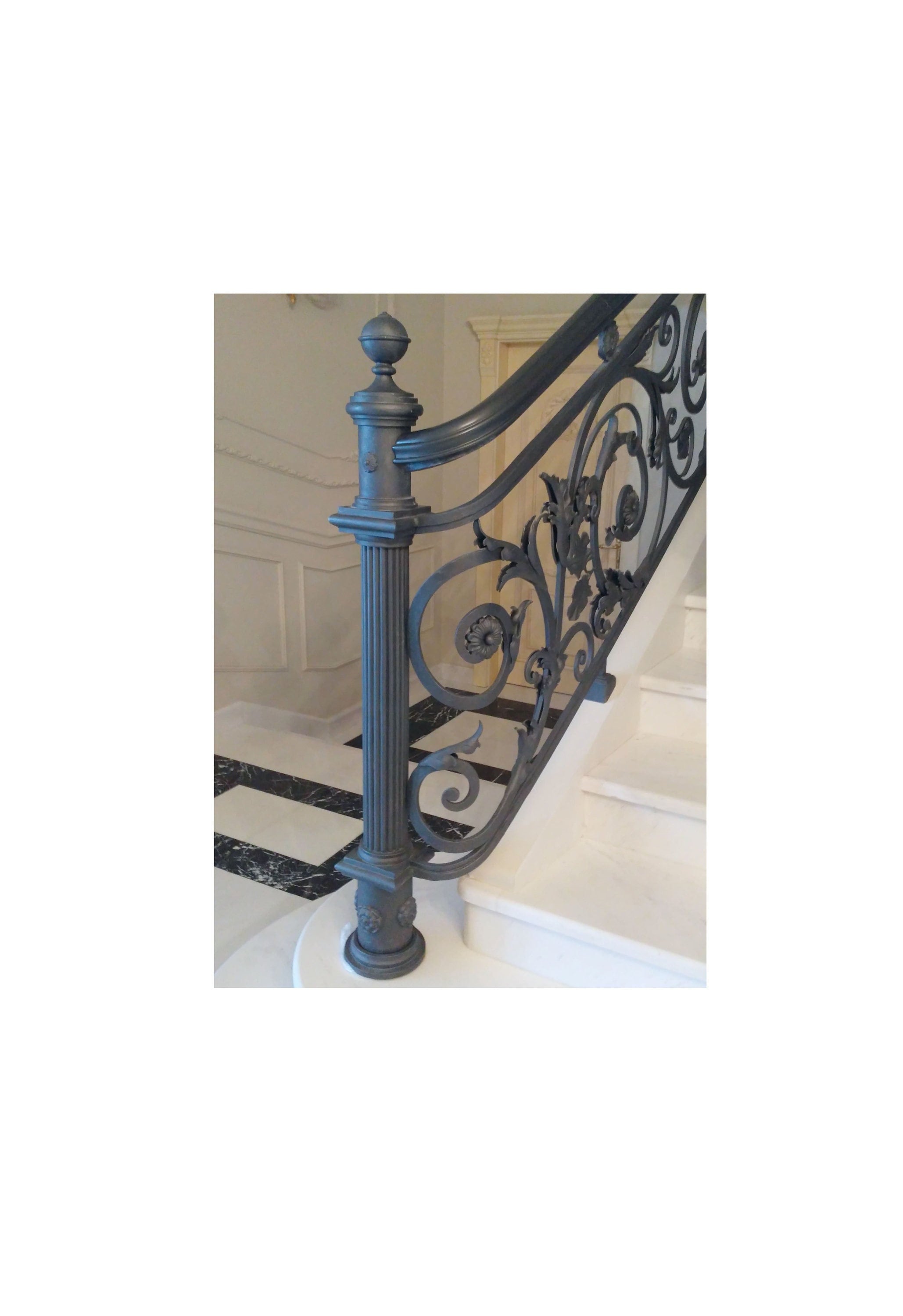 Custom Wrought Iron Railings.forged Railings for Stairs to Order. the ...