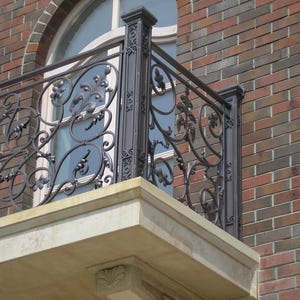 Elegant Handcrafted Wrought Iron Balcony Railing – Custom Design. the ...