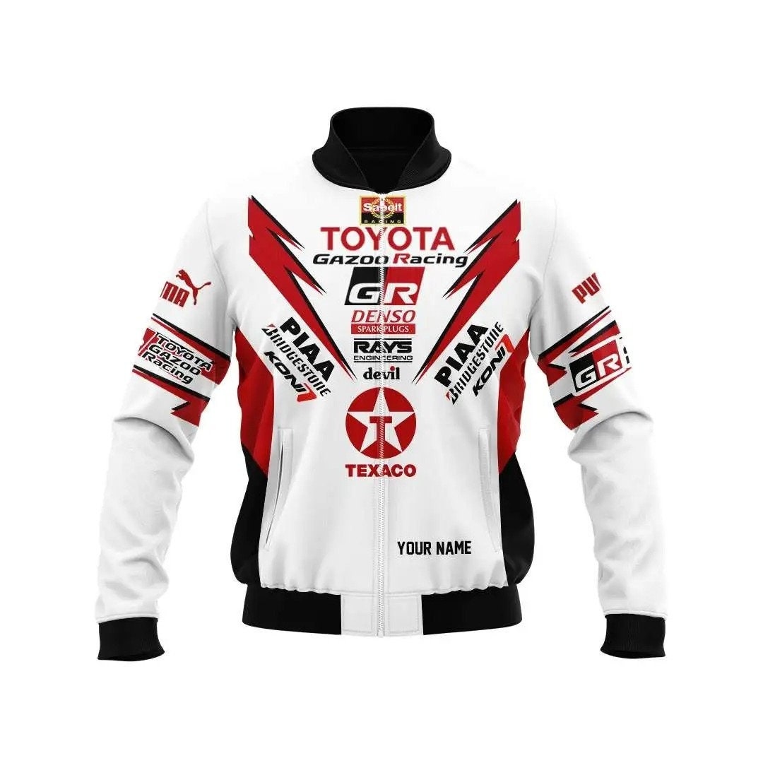 Personalized Toyota Gazoo Bomber Jacket 3D Racing Style F1, Custom ...