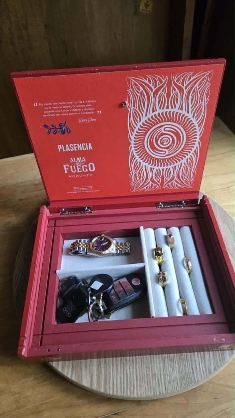 Luxury Plasencia Cigar Box Valet Tray - Etsy