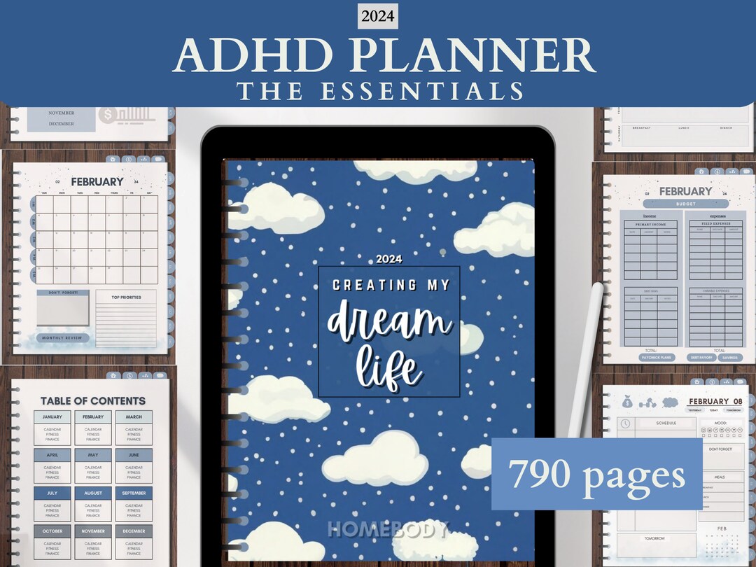 ADHD Digital Planner 2024 ADHD Digital Planner for Adults - Etsy