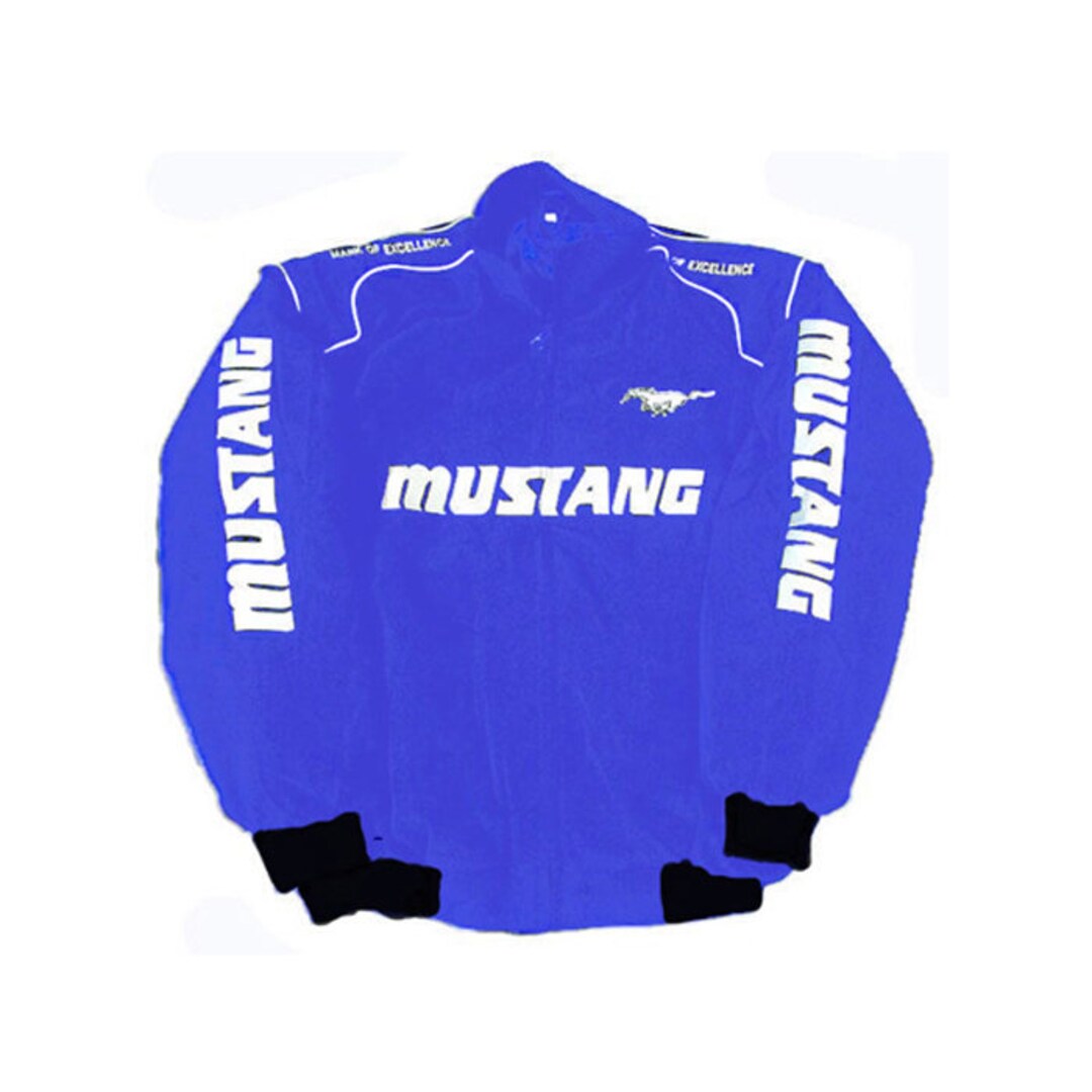 Ford Mustang Racing Jacket Royal Blue F1 Racing NASCAR - Etsy