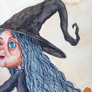 Original Watercolor Illustration: "witch" - Etsy