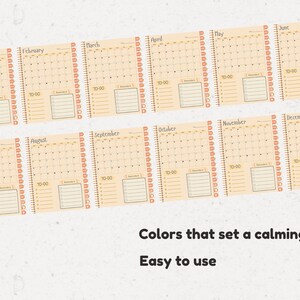 Pretty Peach Undated Planner, Undated Monthly Planner, Goodnotes ...