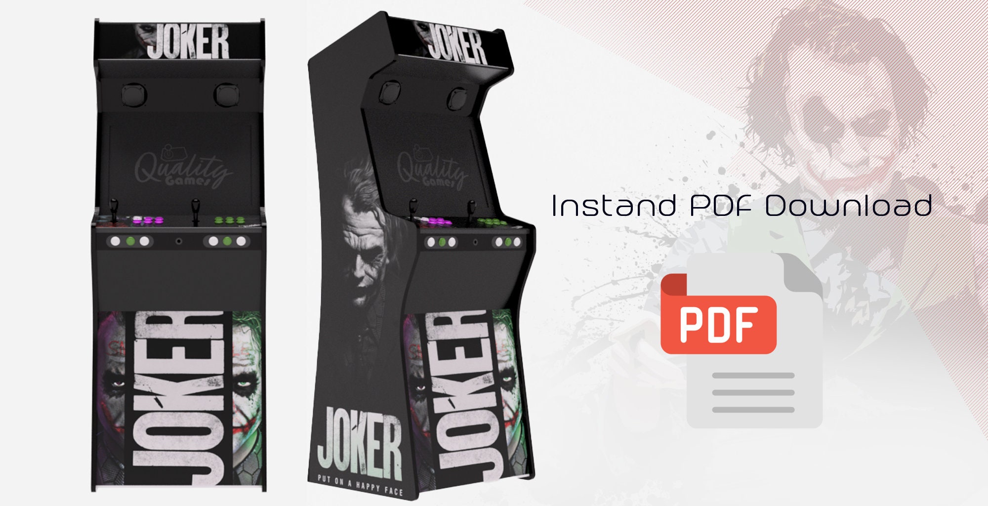 Joker Arcade Sticker Set - Etsy