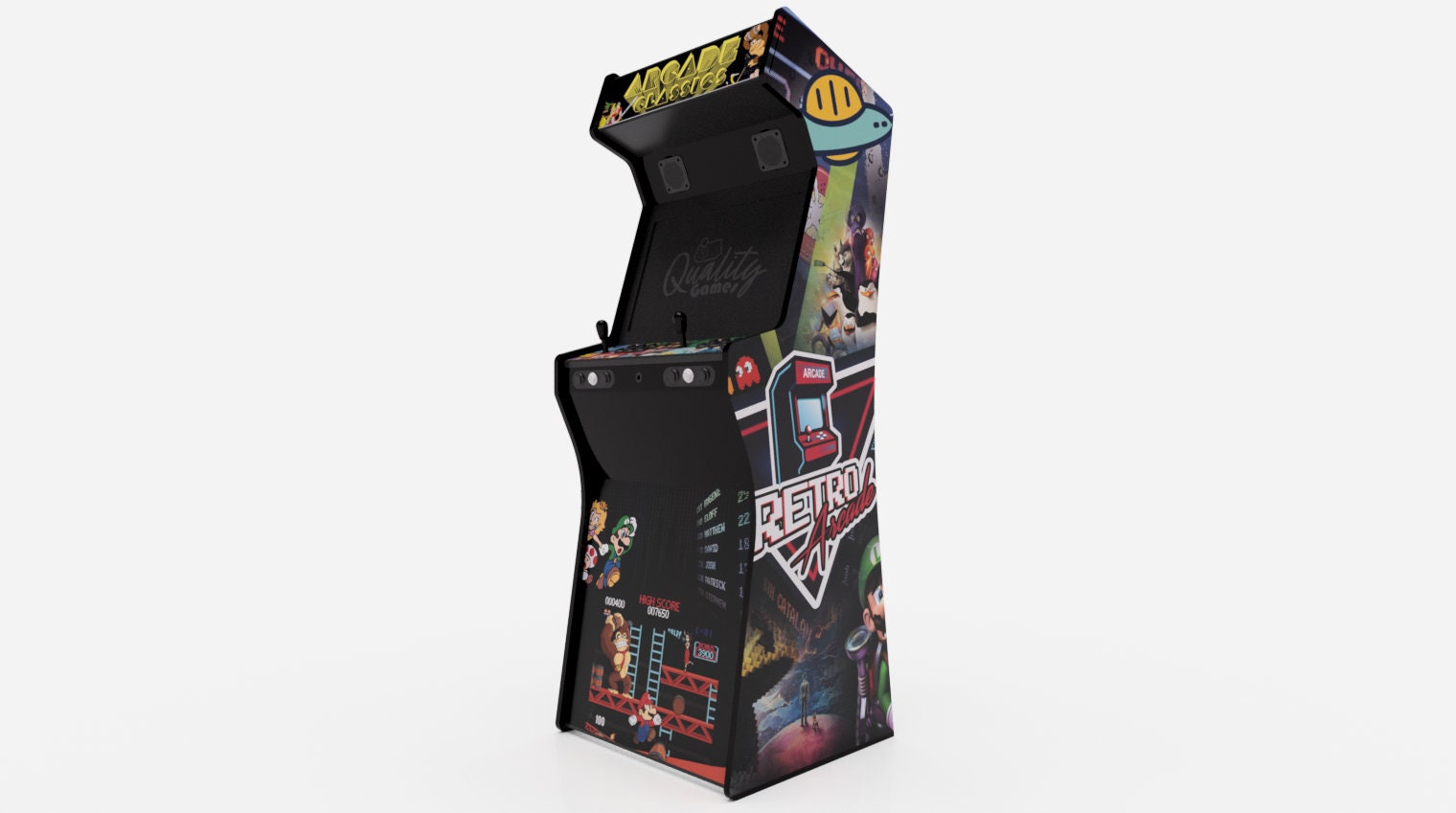 Arcade Classics Arcade Sticker Decals Set - Etsy
