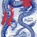 Dragon Nengajyo 2024 new Year 4 Postcard Set - Etsy Canada