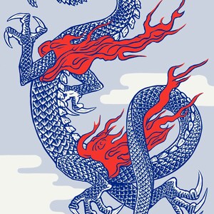 Dragon Nengajyo 2024 new Year 4 Postcard Set - Etsy Canada