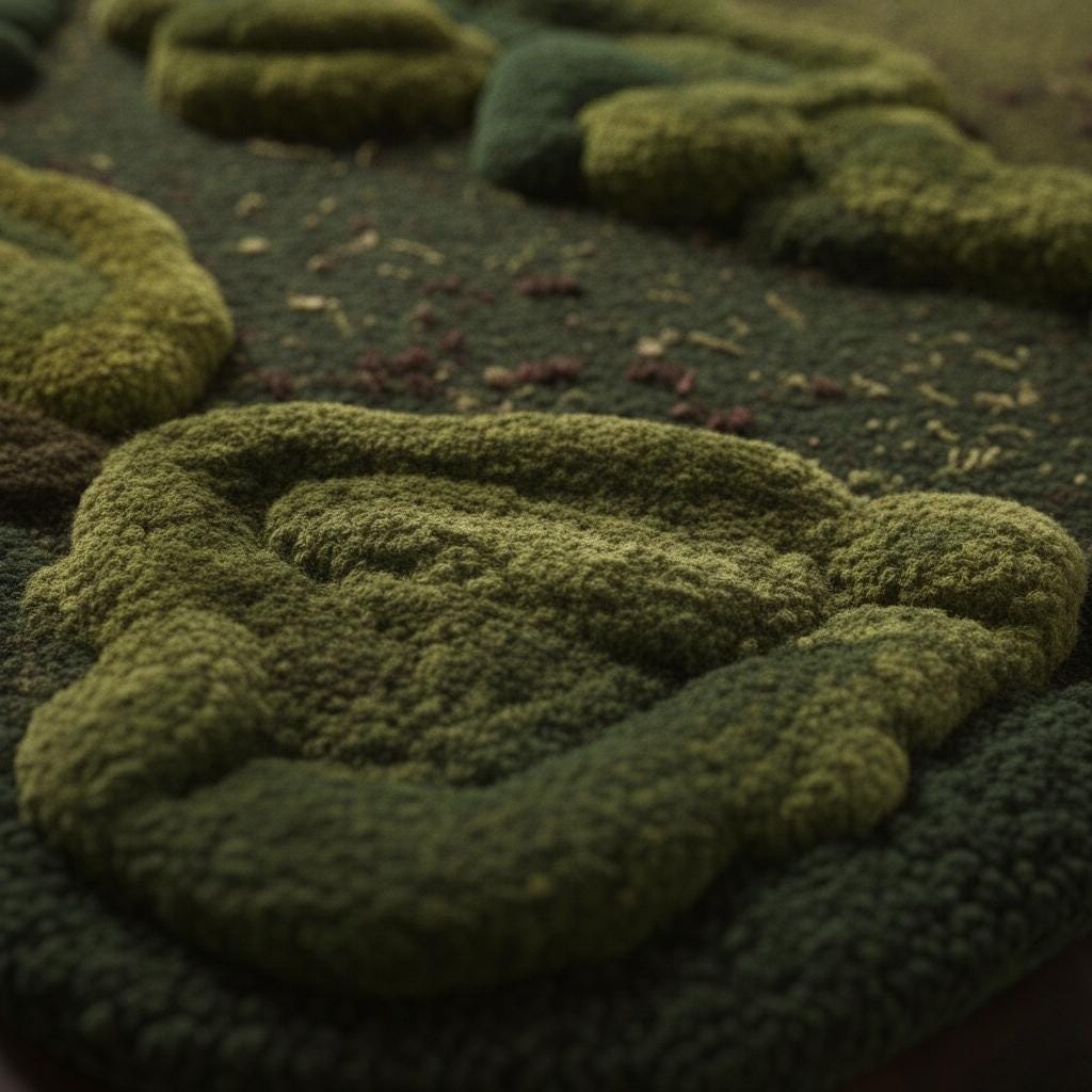 Hand-tufted Moss Rug – 3D Forest Landscape Carpet - Etsy