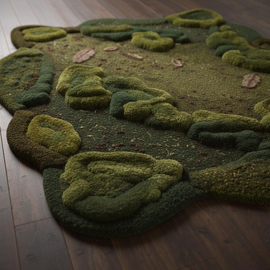 Hand-tufted Moss Rug – 3D Forest Landscape Carpet - Etsy