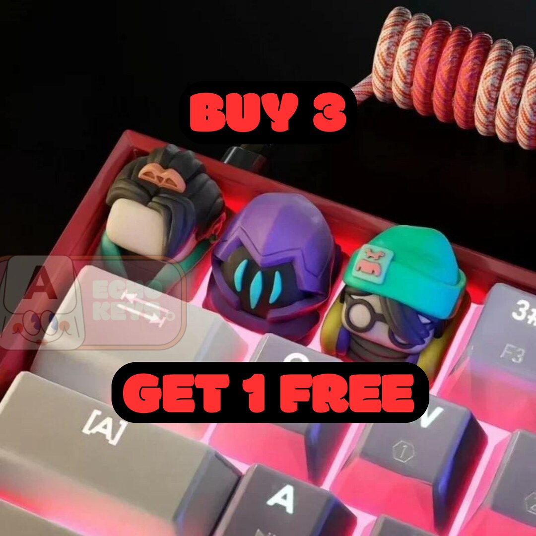 3pcs Custom Valorant Keycap Esc Set Artisan Keycap for Mx - Etsy