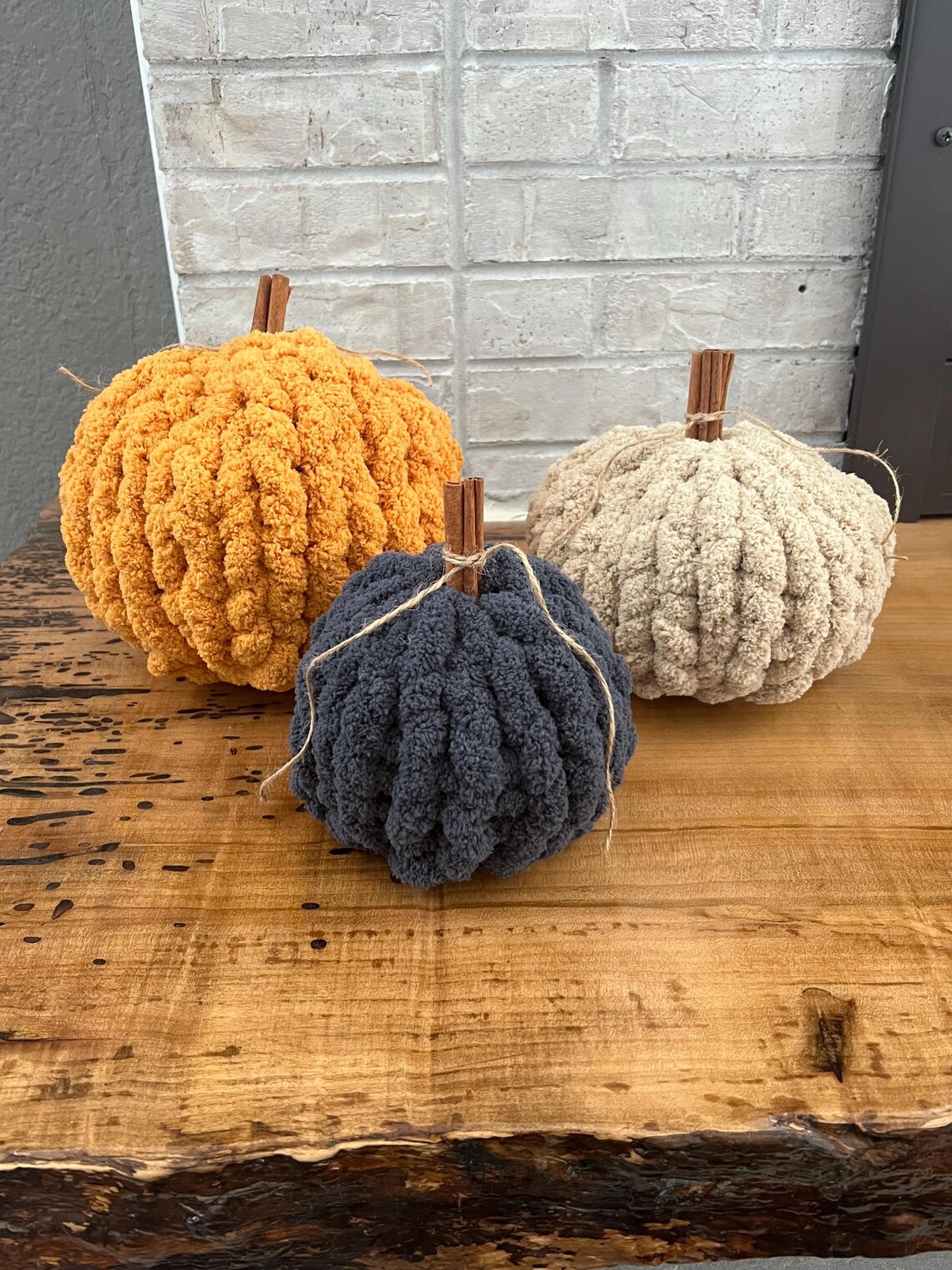 Individual Chunky Knit Pumpkins - Etsy