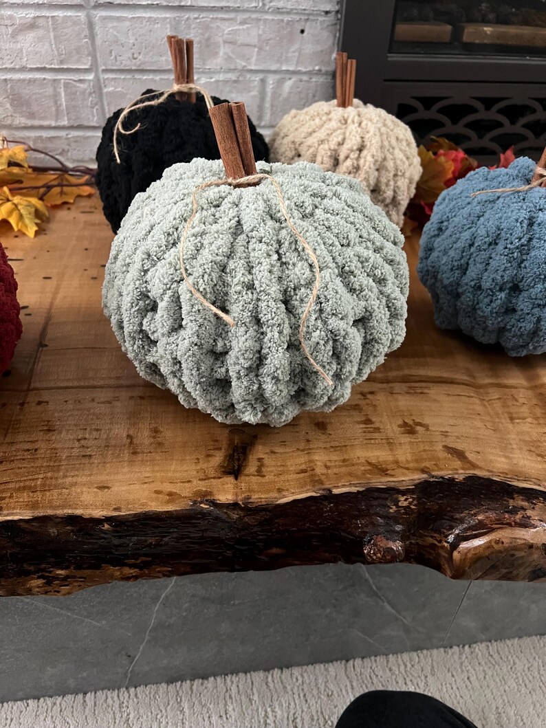 Individual Chunky Knit Pumpkins - Etsy